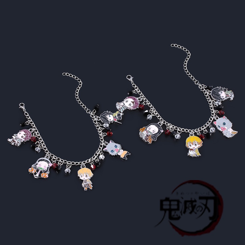 Demon Slayer bracelet Nezuko Tanjirou Zenitsu cartoon image pendant ...