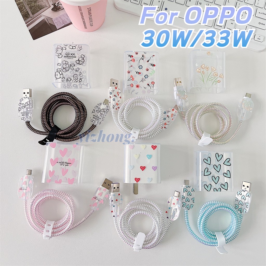 Charger Case Set for OPPO 30W 33W Fast Charging Plug Soft Cover 5pcs ...