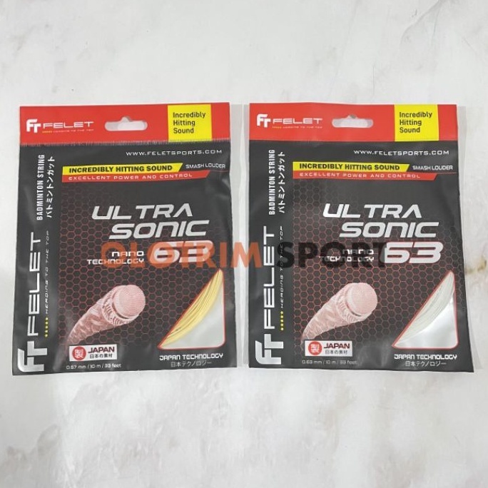 Original FELET ULTRASONIC 63 Ultra Sonic Badminton Strings | Shopee Philippines