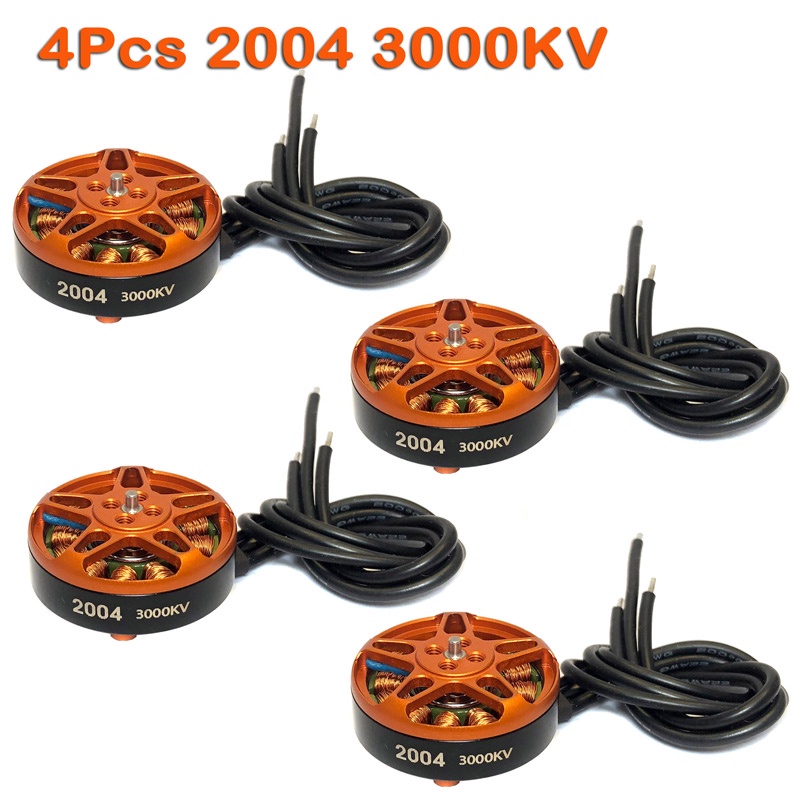YSIDO 2004 1750KV / 3000KV Brushless Motor compatible 3.5-5inch ...