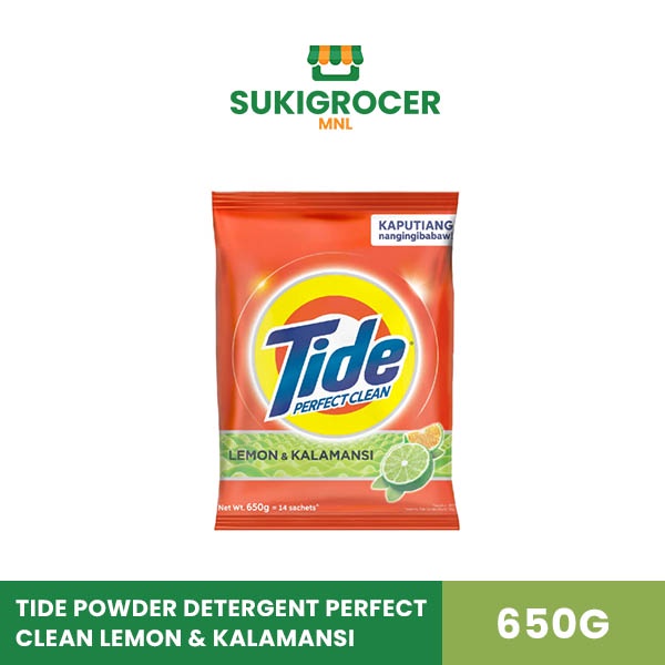 Tide Powder Detergent Perfect Clean Lemon & Kalamansi 650g | Shopee ...