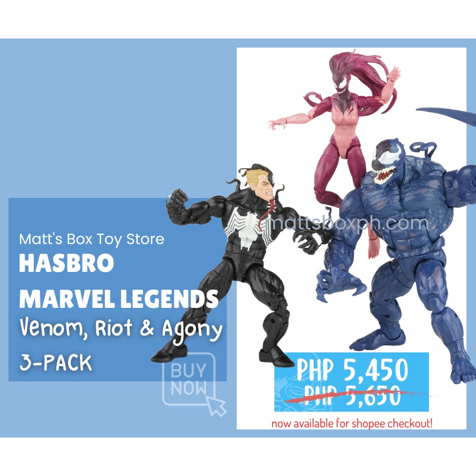 [0123] Marvel Legends Venom 3 Pack Venom, Riot & Agony | Shopee Philippines