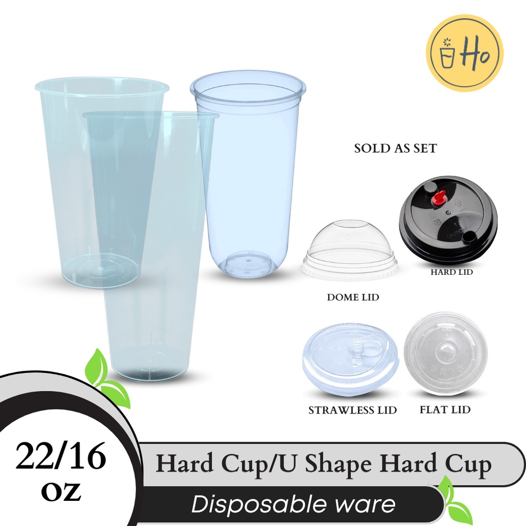 Hard Cup 90mm 16OZ / 22OZ with LIDS (100PCS) | Shopee Philippines