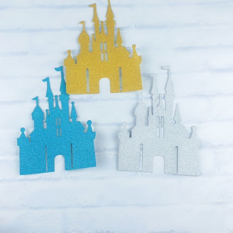 FROZEN PALACE CAKE TOPPER / PRINCESS GLITER CAKE TOPPER / PRINCESS ...