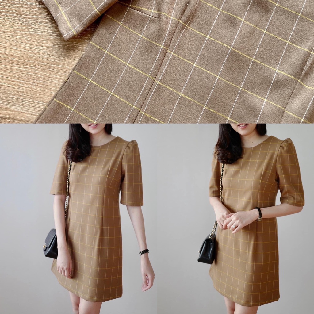 Himari Checked Dress Japanese Stock Fabric Good Texture Beautiful ...