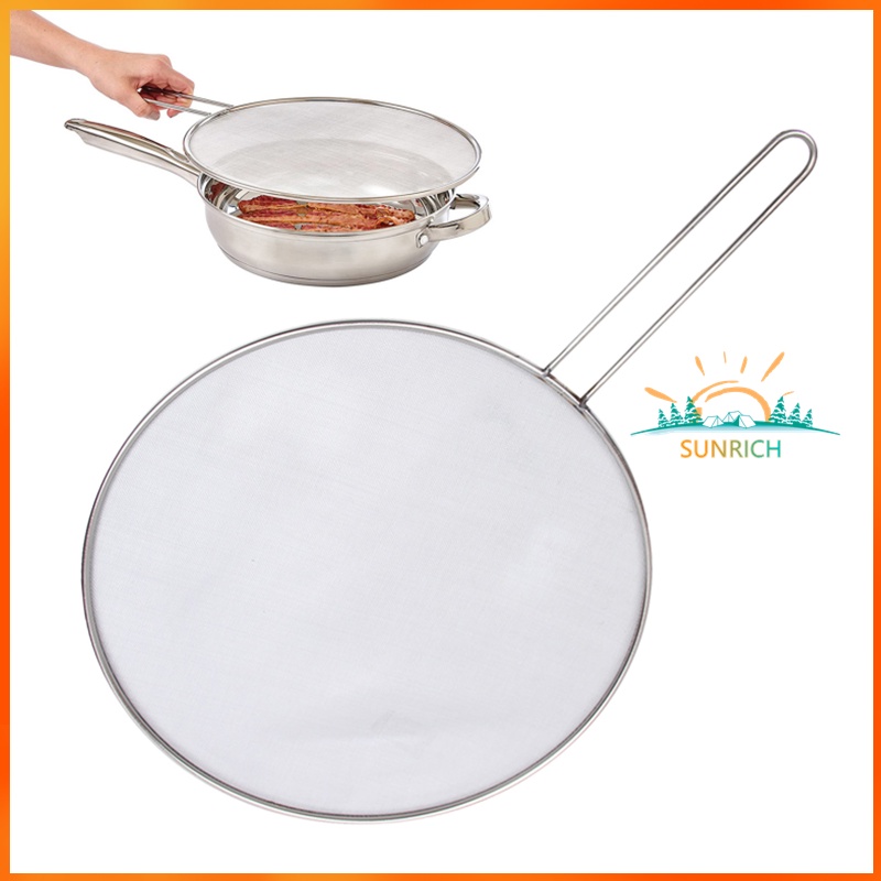 33Cm Wok Splash-proof Oil Net Cover Kitchen Anti Splatter Screen Mesh ...