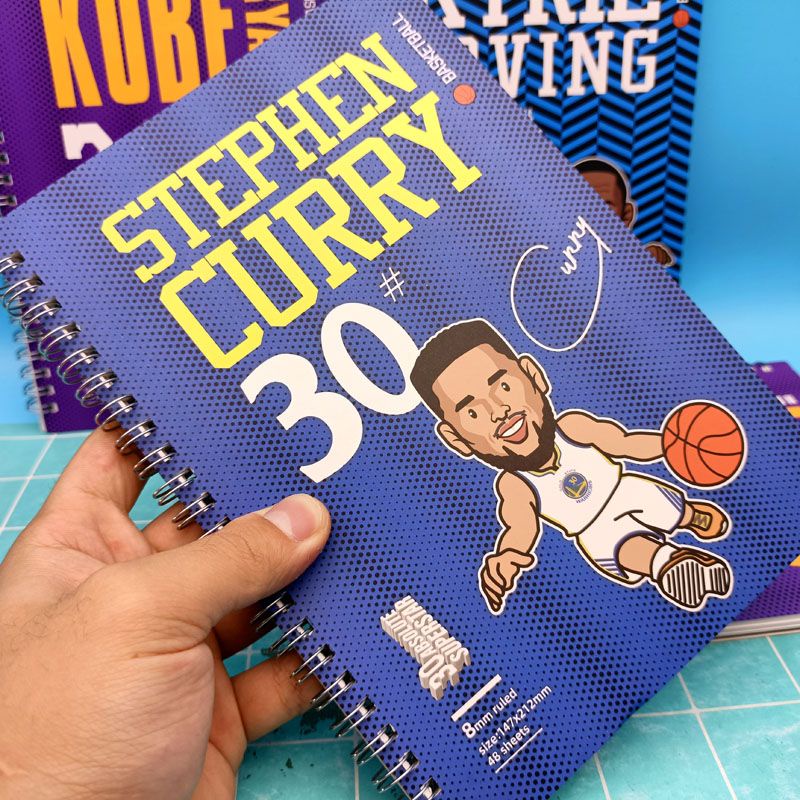 Notebook NBA Star Merchandise Coil Book Cartoon Cool New Style Popular ...