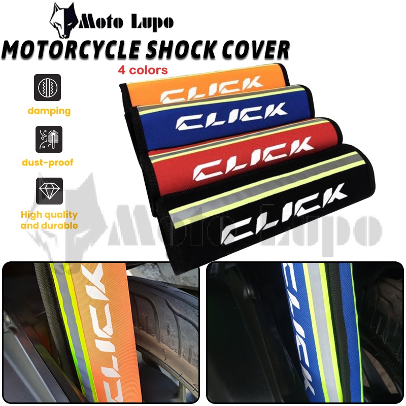 Motorcycle Click Shock Cover With Reflective Strip Washable Rubber ...
