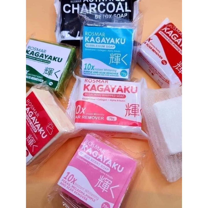 Rosmar Kagayaku Bleaching Whipped Soap 10x Instant Whitening Scar