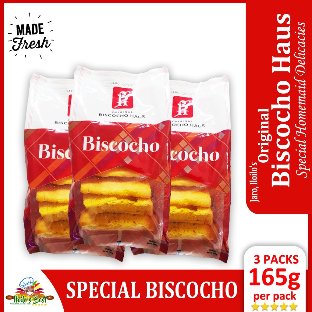 IN STOCK 3 PACKS ORIGINAL ILOILO BISCOCHO HAUS BISCOCHO BIG BUTTER ...