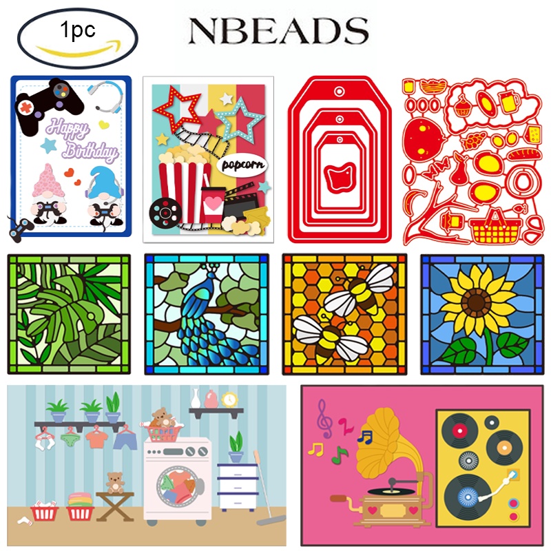 1pc Popcorn Cutting Dies Metal Movie Film Pentagram Embossing Stencils ...