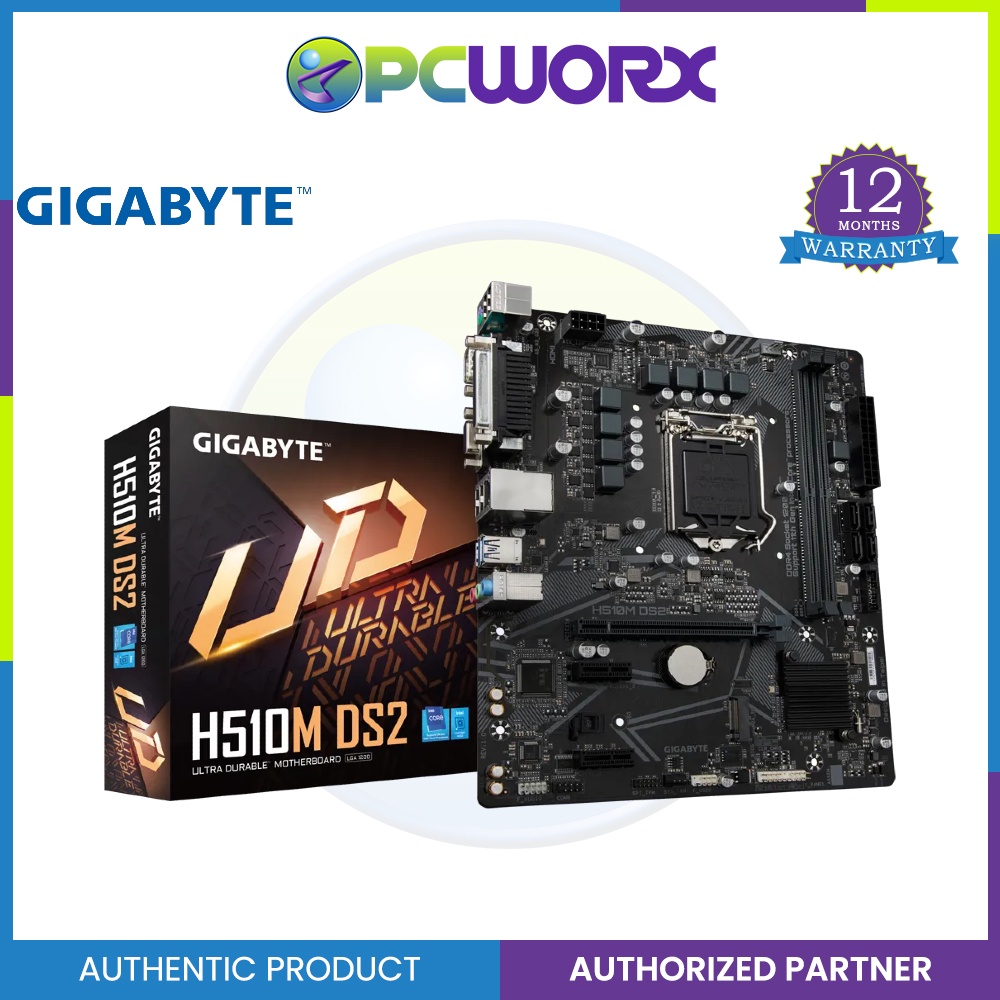 Gigabyte H510M DS2 LGA1200 Intel® H510 Express Chipset Micro ATX Ultra ...