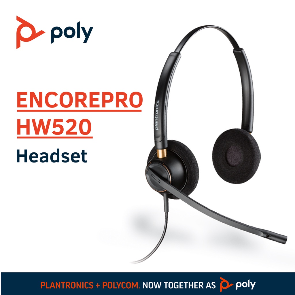 Plantronics EncorePro HW520 Headset - Requires Poly Audio Processors or ...