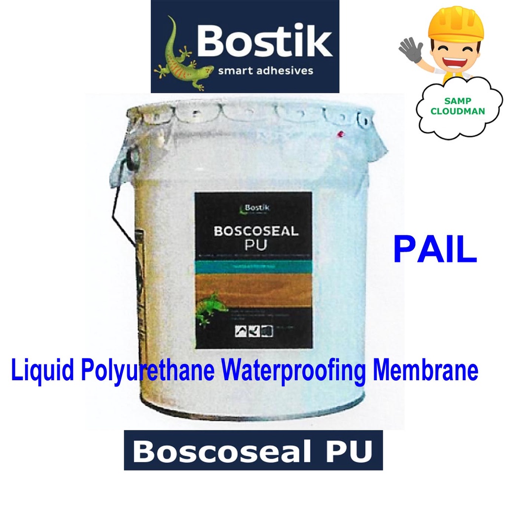 Bostik Boscoseal PU Liquid Polyurethane Waterproofing Membrane Pail ...