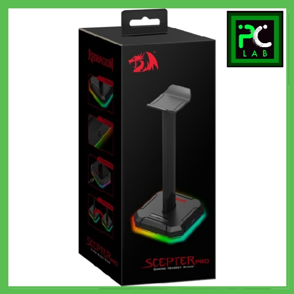 Redragon HA300 Scepter Pro Headset Stand- Black | Shopee Philippines