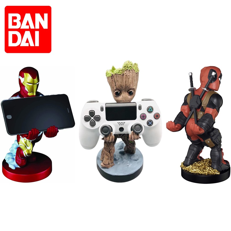 Marvel The Avengers Iron Man Groot Deadpool Mobile Phone Stand Resin ...