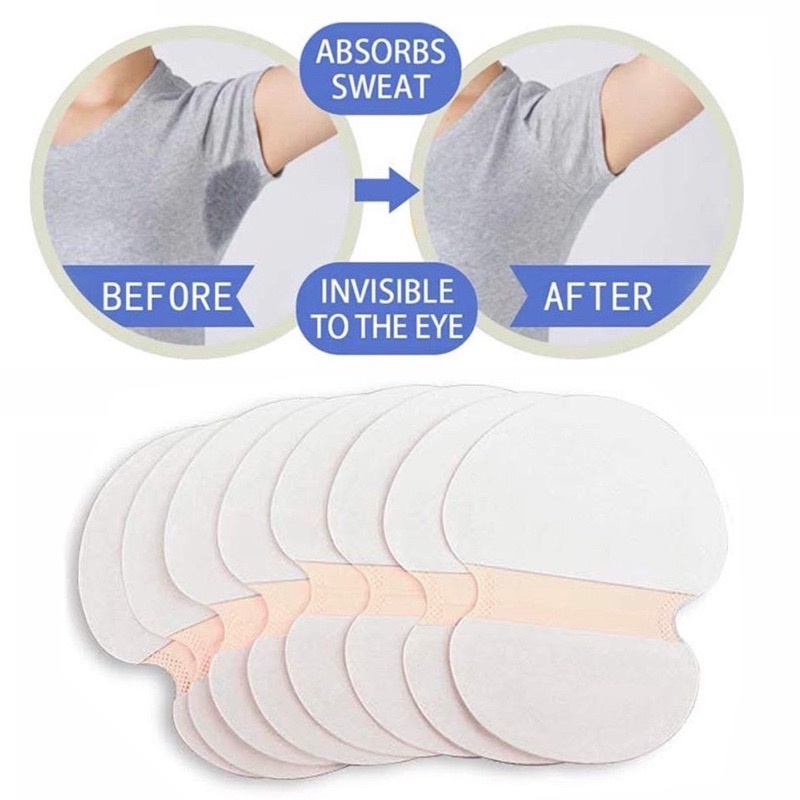 10PCS Antiperspirant Underarm Dress Sticker Pads Armpits Sweat Pads ...