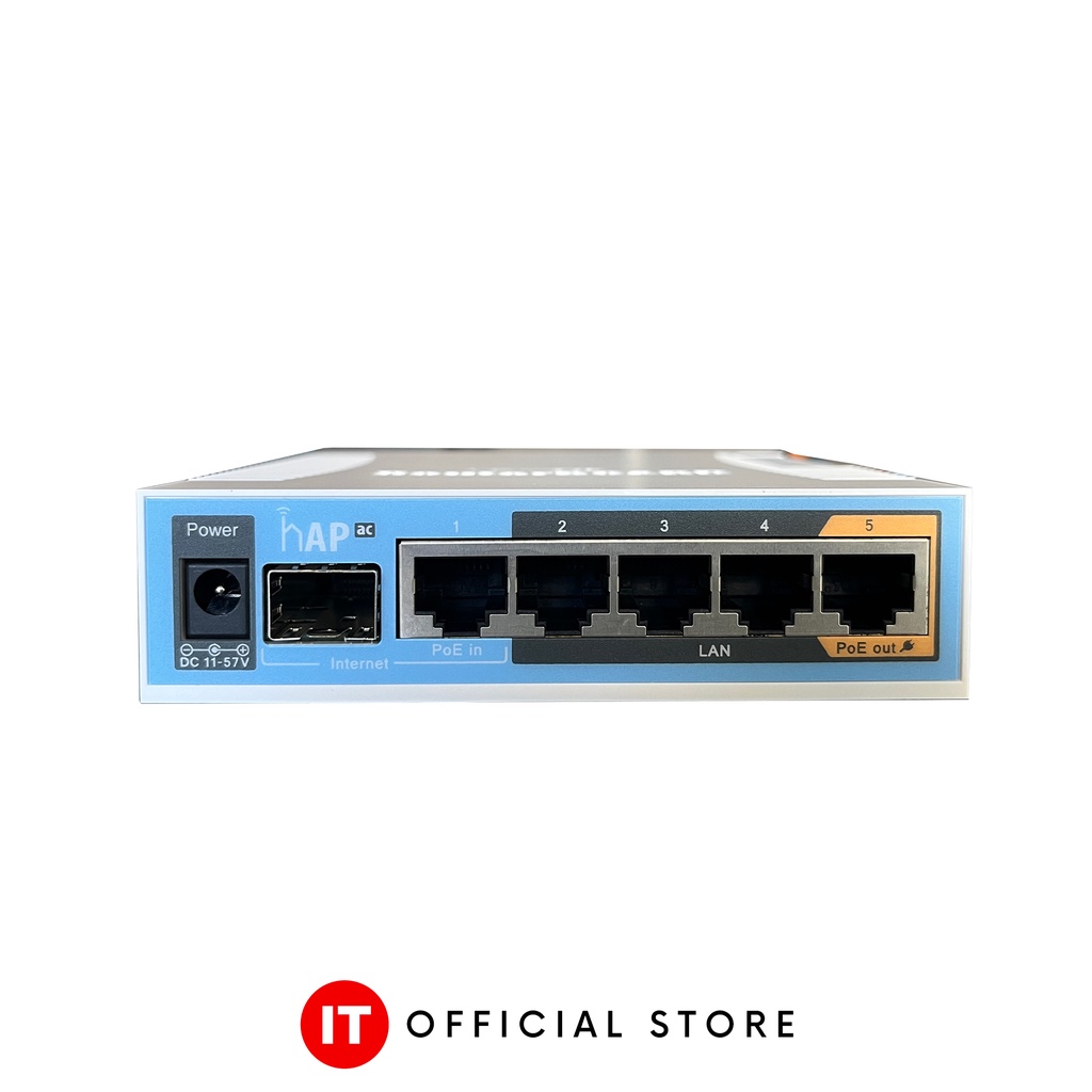 MikroTik hAP ac - Triple chain, dual band Gigabit WiFi Router w/ PoE ...