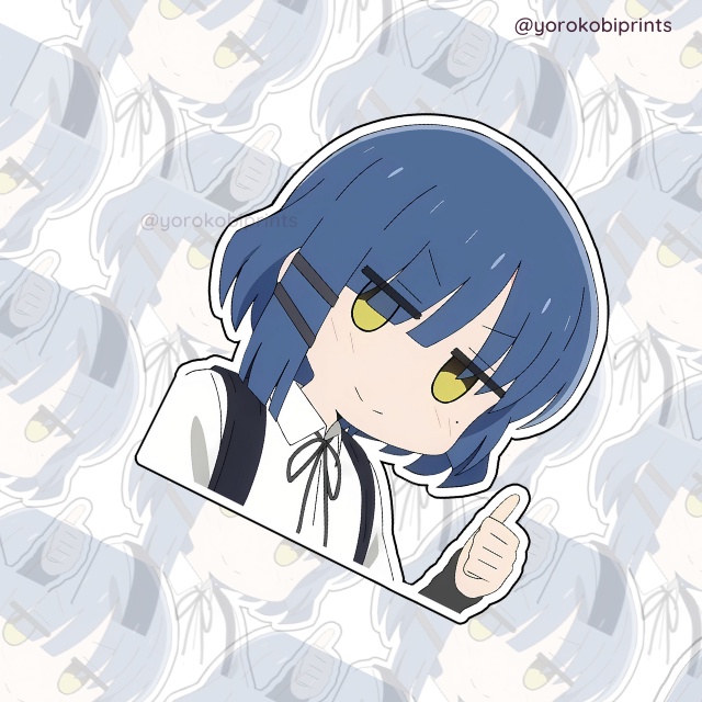 Ryo Yamada - Bocchi the Rock! - Waterproof Laminated Vinyl Stickers for ...