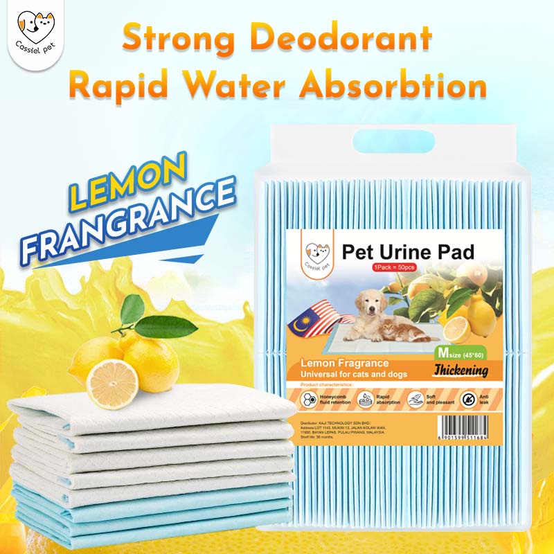 Cassiel Pet Thickened Charcoal Lemon Wee Wee Pad Toilet Train Pad Pet ...