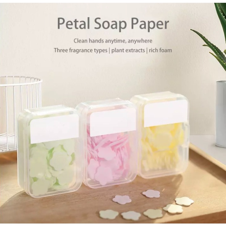 Ivy Disposable Soap Paper Travel Soap Paper Washing Hand Bath Clean ...