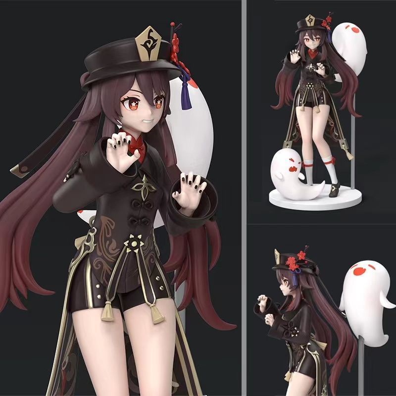 Genshin Impact Hu Tao Anime hutao PVC Action Figurine Model Doll Toys ...