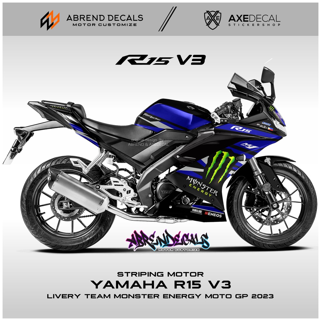 Striping R15 V3 Livery Team ME MotoGP 2023 racing / yamaha R15 V3 ...