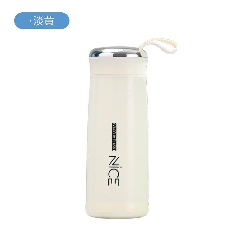 CQW Nice Cup Glass Bottle Tumbler Creative Leakproof Water Cup Stainless aqua flask 400ml ...