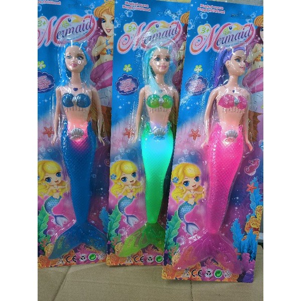 Flash LED Light Swimming Mermaid Princess Doll Kids Girl Play House Toy ...