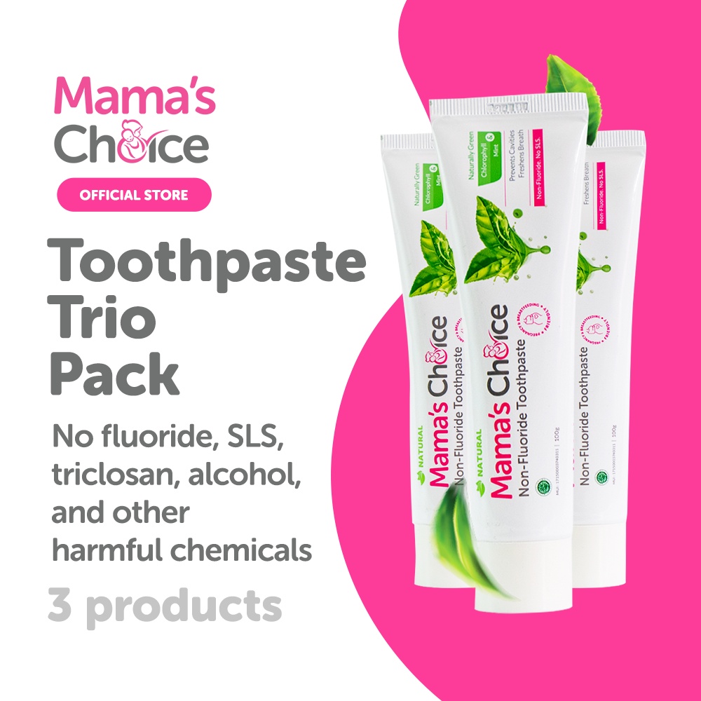 Mama's Choice Toothpaste (Trio Pack) | Toothpaste Package for Oral ...