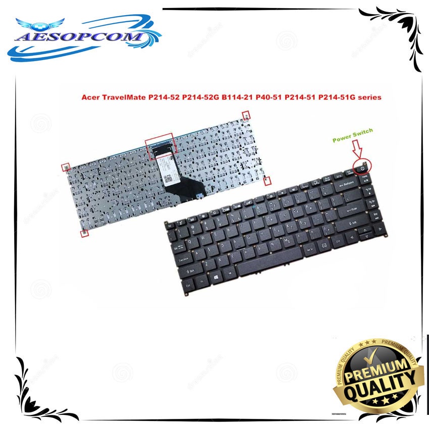 Keyboard for ACER TravelMate P214 TMP214-52 TMB114-21 TMP214-51 TMP214 ...