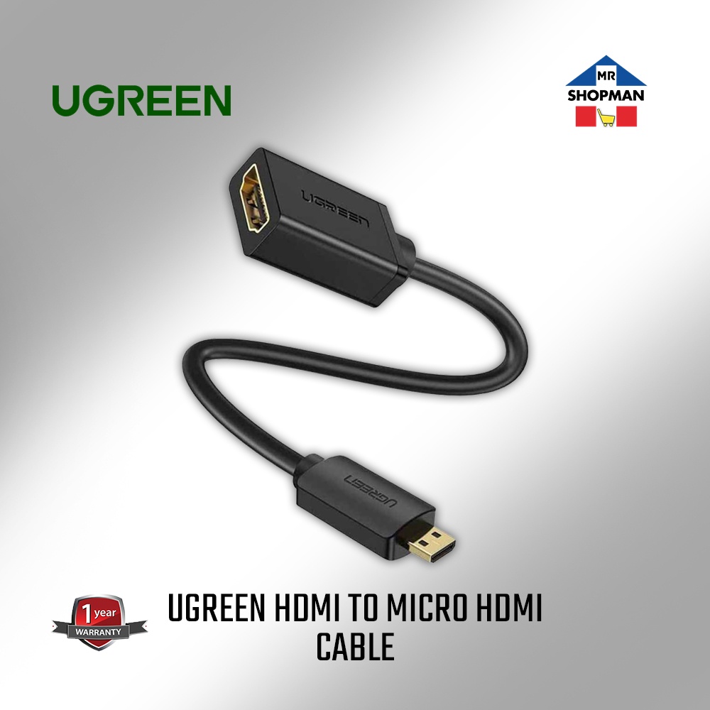 UGREEN 20134 Micro HDMI Male to HDMI Female Adapter Model 20134 ... UGREEN 20134 Micro HDMI Male to HDMI Female Adapter Model 20134 ...