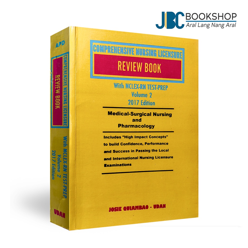 Vol 2 Comprehensive Nursing License Review Book NCLEX-RN by Udan ...