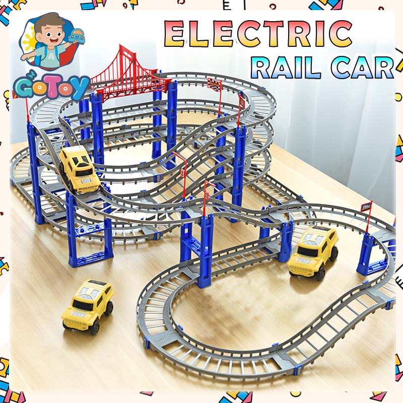 DIY 3D Electric Rail Toy Car Color Track Racing Car Toy Educational ...