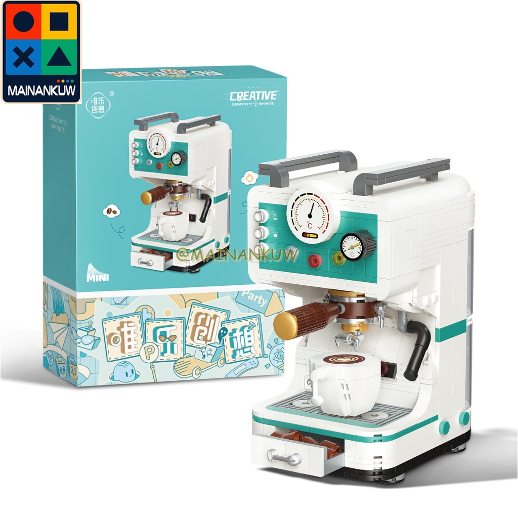 MESIN Nano Block COFFEE MACHINE COFFEE MAKER MACHINE Stacking Blocks ...