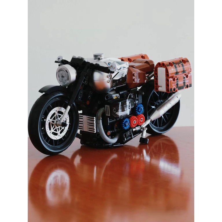 Mytopshop 925PCS MOC Technic Speed Latte Cafe Racer Retro Classic ...