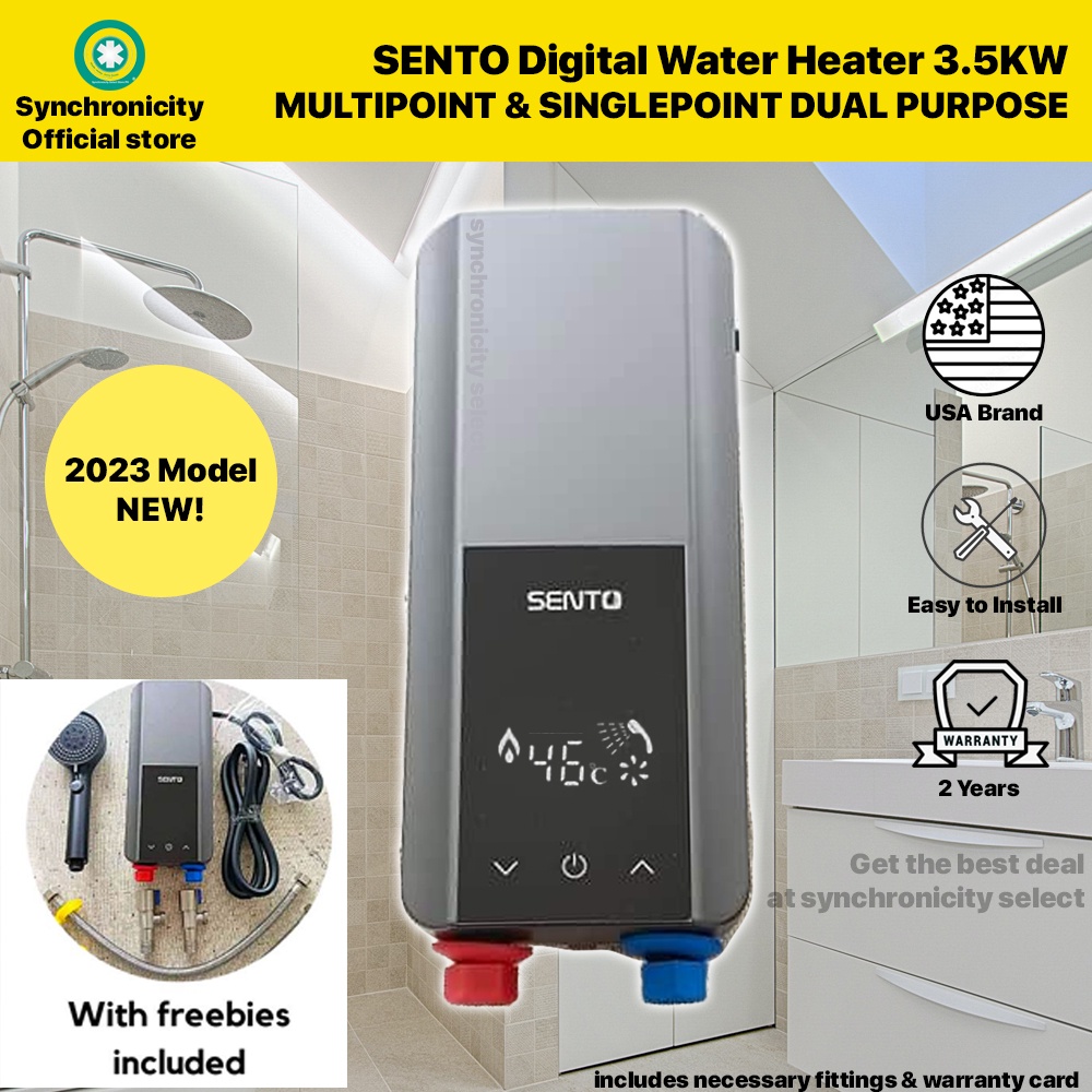 SENTO WATER HEATER Multi Point Single Point USA Instant Electric Shower ...
