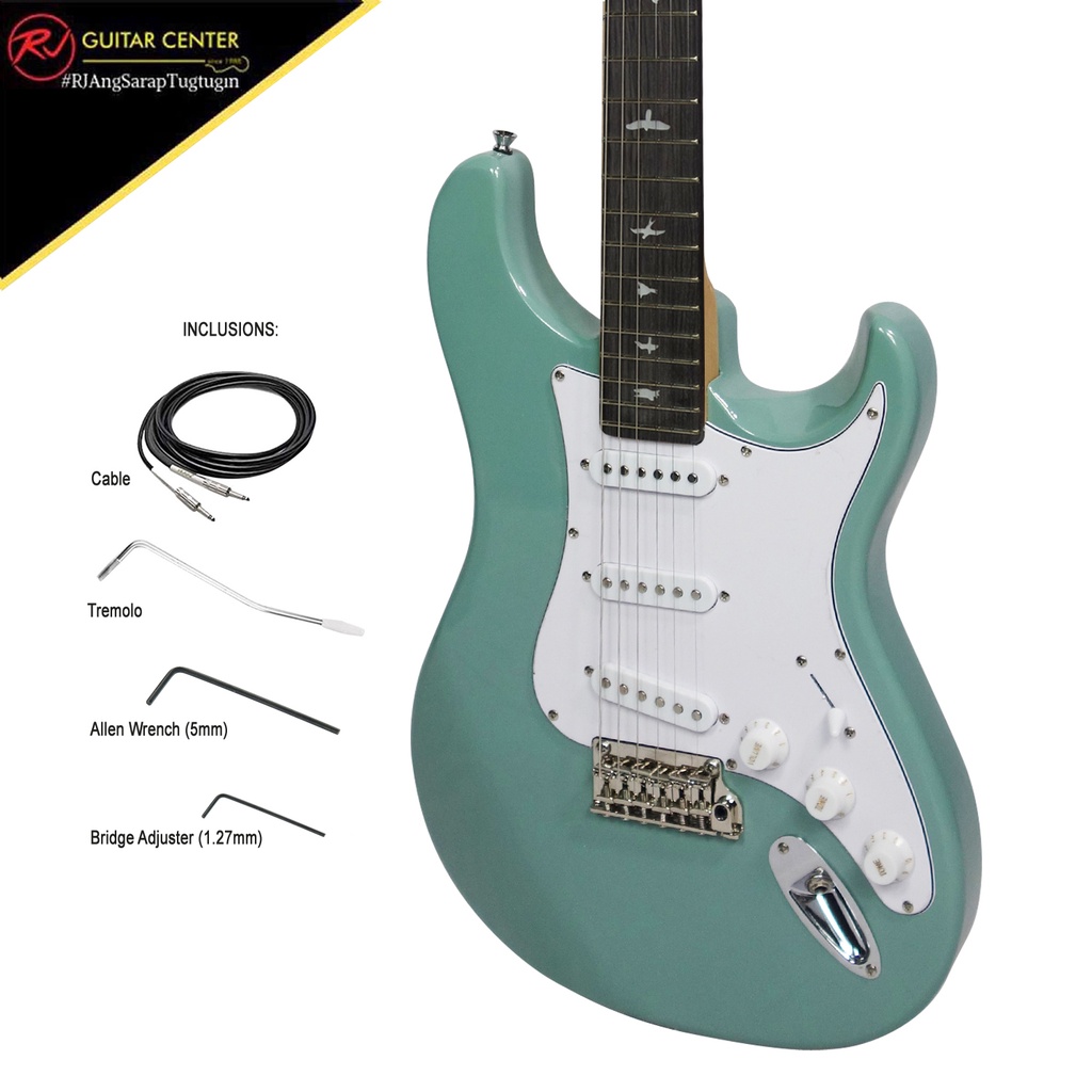 RJ Basic Electrics - Vibecaster - Silversky Electric Guitar | Shopee ...
