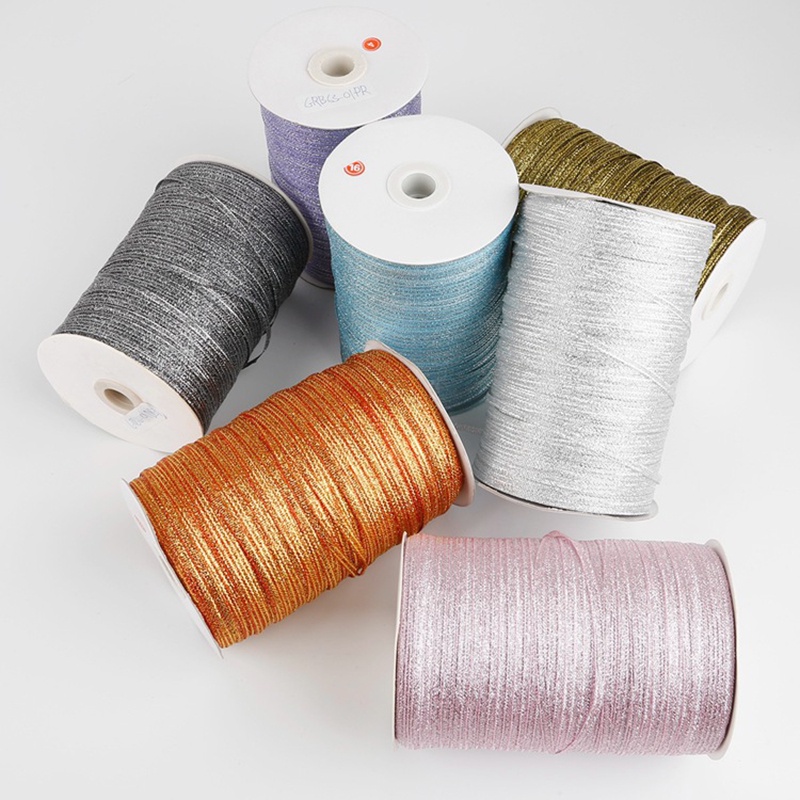 20 yards Fashion Gold Silver Gift Box Packaging Ribbon DIY Jewelry ...