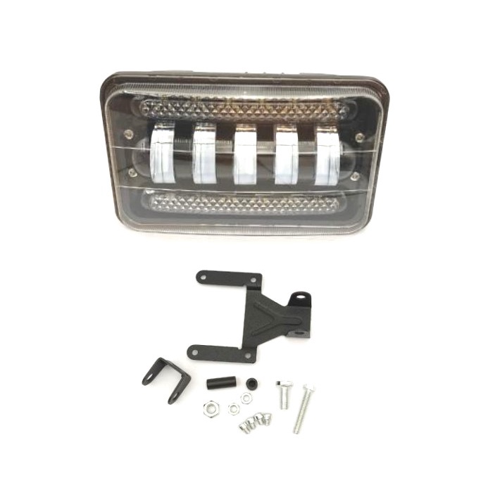 4x6" Motorcycle Square LED Headlight Hi Lo Beam DRL | Shopee Philippines