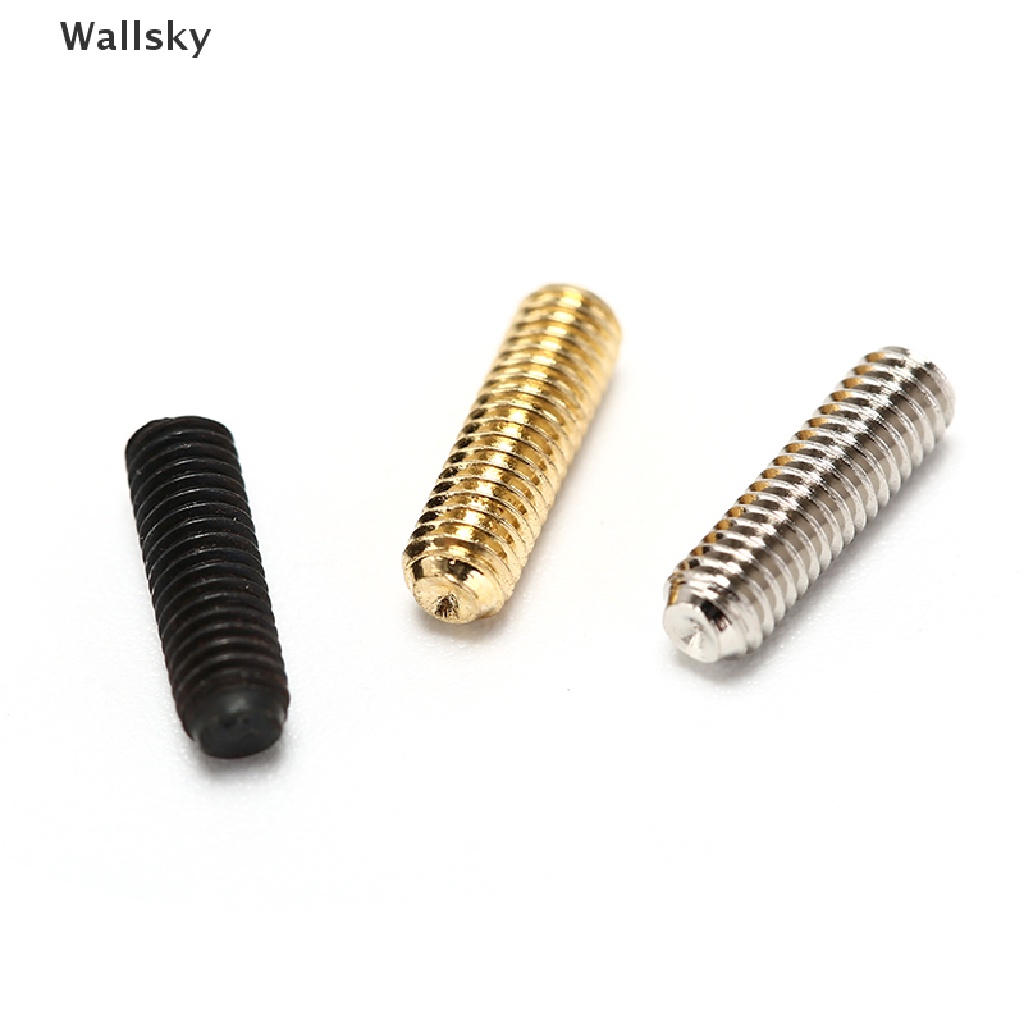 Wallsky> 12PCS Electric Bass Guitar Bridge Saddles Hexagon Screw ...