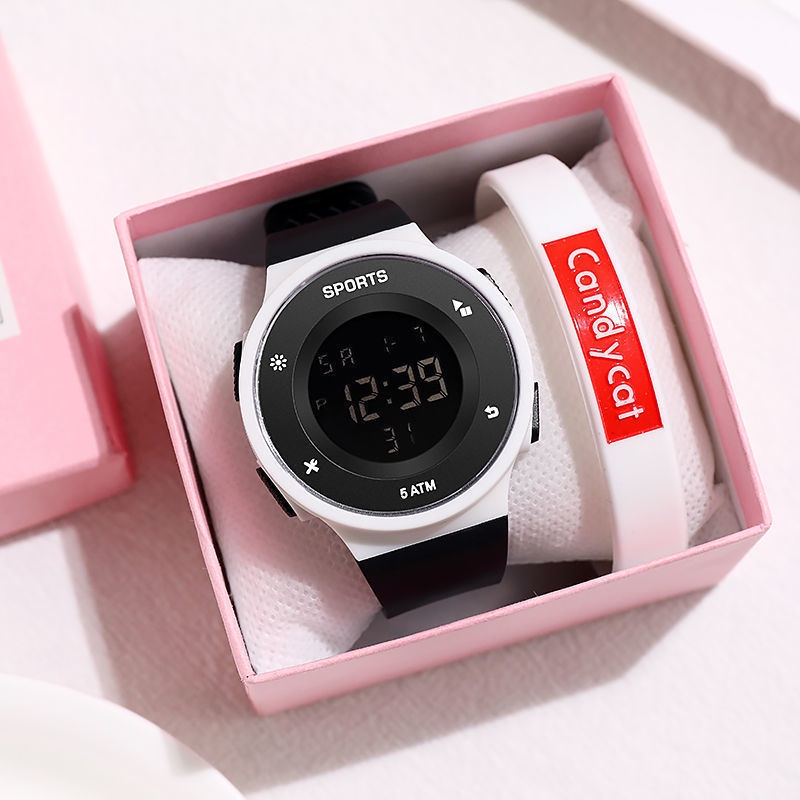 Men Outdoor luminous Waterproof Alarm Clock Sport Student Chronograph ...