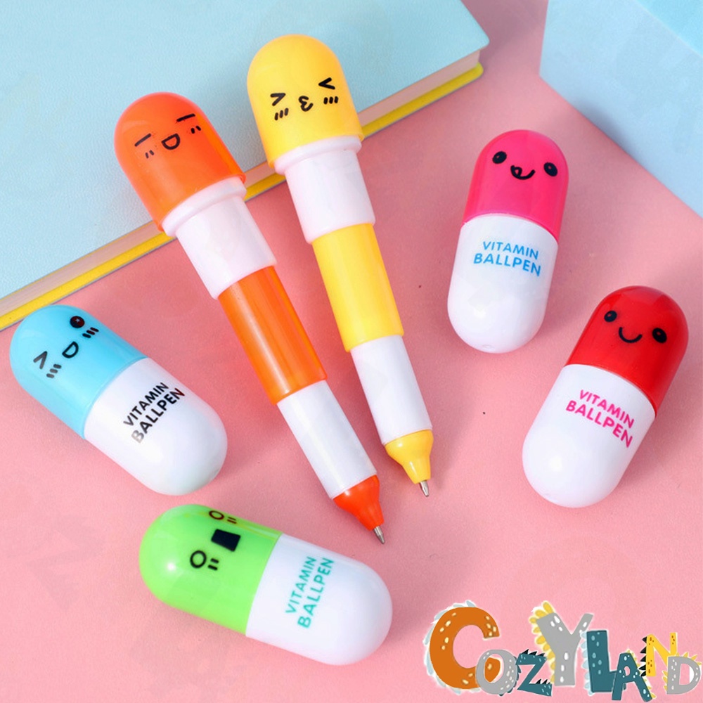 【COD】Cozyland Multi Colors ballpoint pen Emoji Creative Cute Fold Pen ...