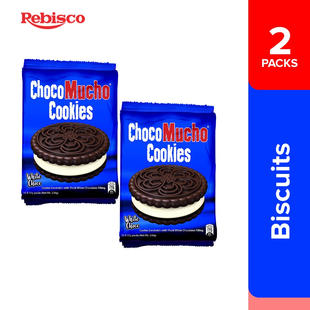 Choco Mucho Cookie Sandwich White Choco 33g (Set of 2) | Shopee Philippines