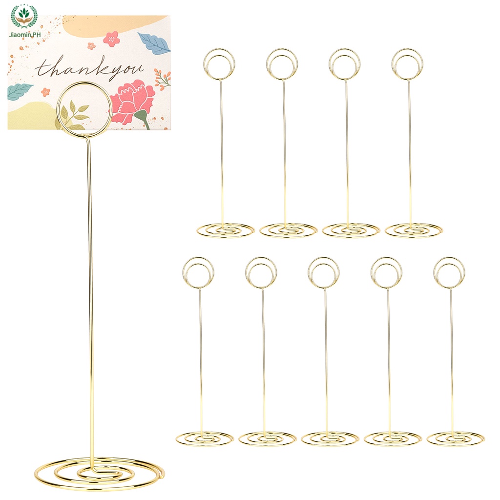 YJ 10Pcs Table Number Holders Place Card Holder Tall Table Number ...