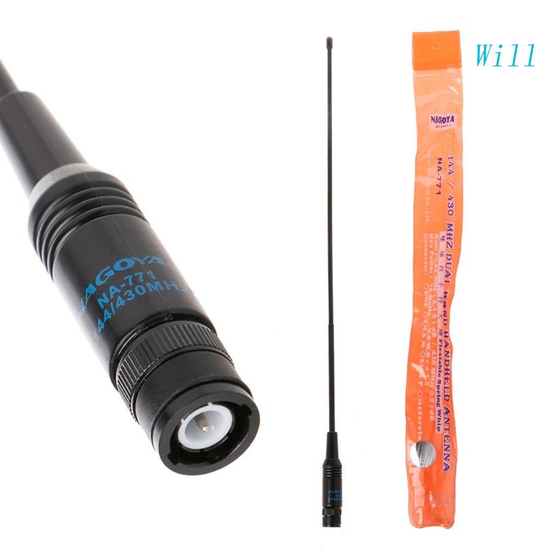 Will NA-771 Dual Band VHF/UHF BNC Walkie Talkie Handheld Radio Antenna ...