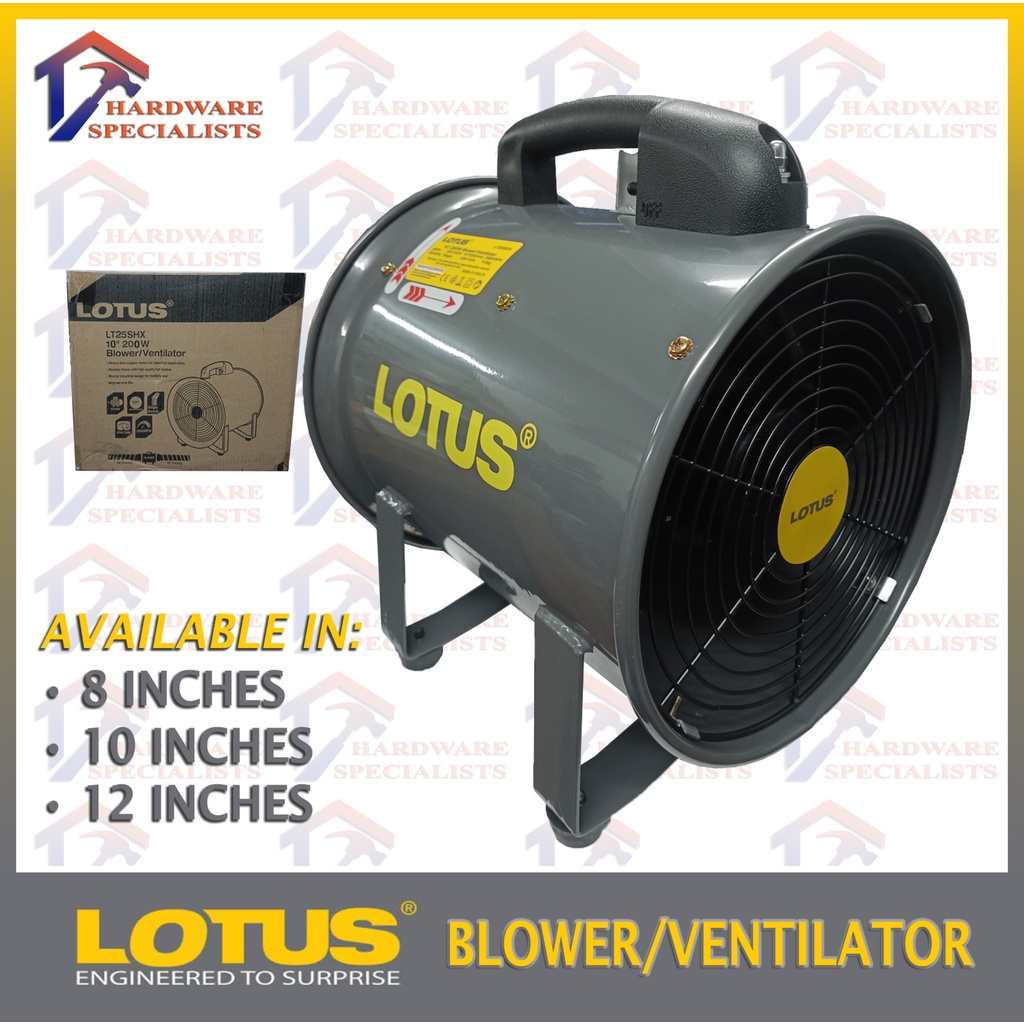 Lotus Blower/Ventilator Available in 8", 10" and 12" Original Authentic ...