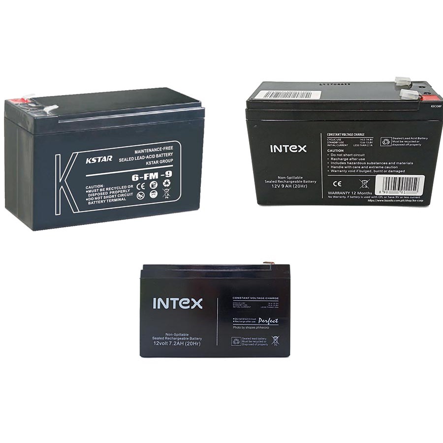UPS Battery - 7AH, 9AH, 12AH (Intex, KStar, Secure, Battery Doctor ...
