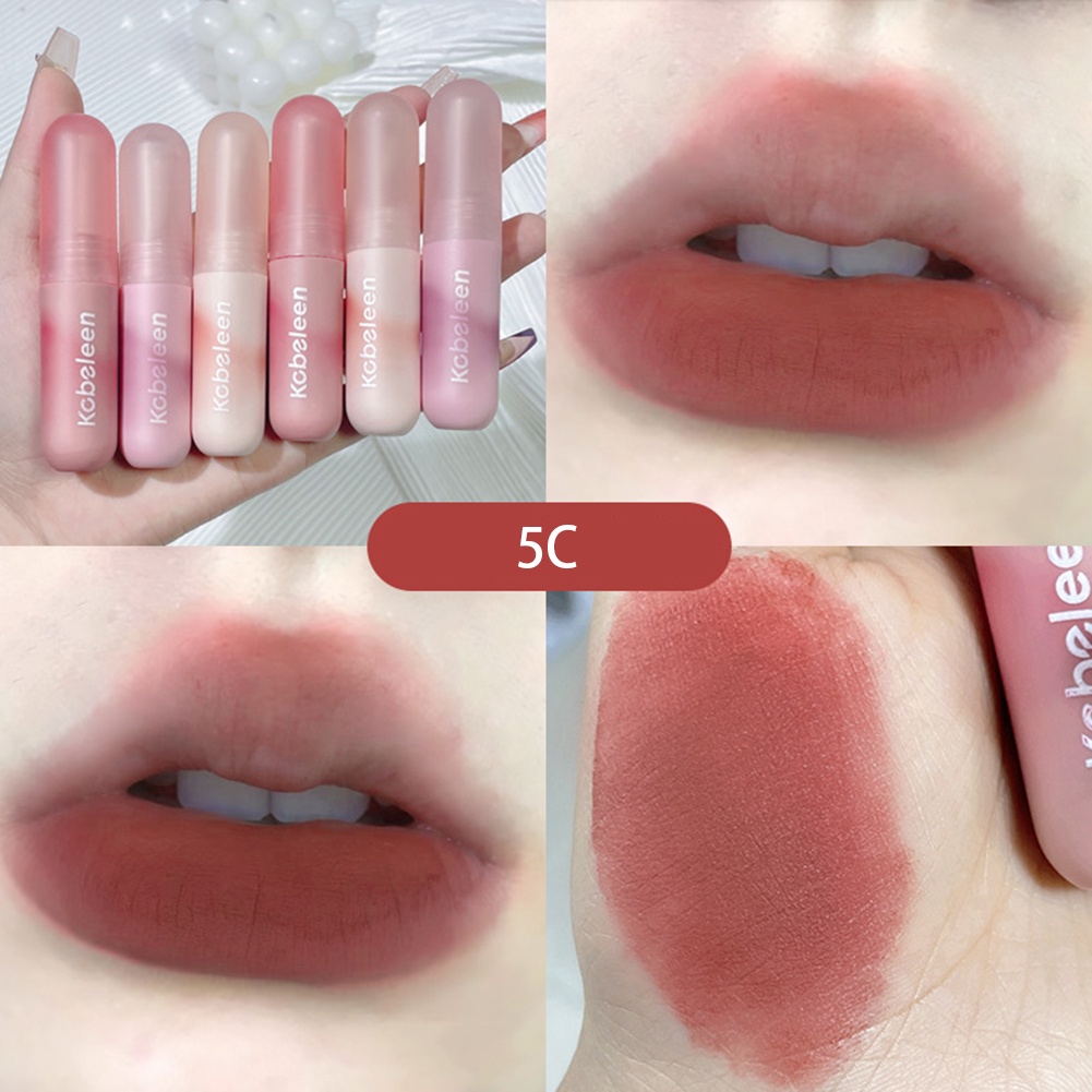 KOBELEEN Small Paintball Lip Glaze Velvet Matte Lip Mud Longlasting ...