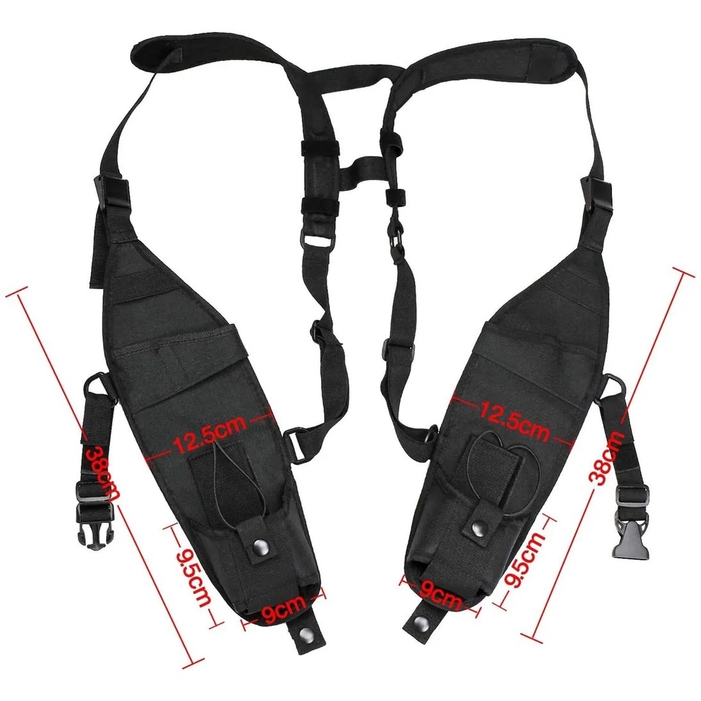 Radio Shoulder Harness Holster Chest Holder Universal Vest Rig Nylon ...
